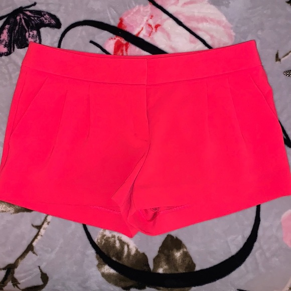Express | Shorts | Size 6 Express Hot Coral Shorts | Poshmark